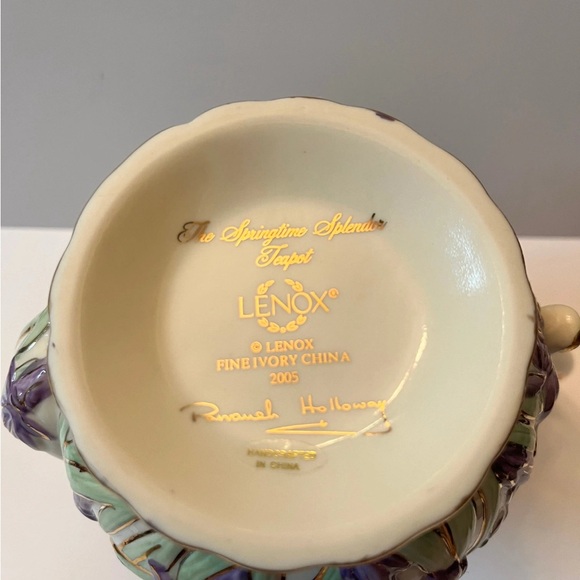 Lenox | Art | Lenox Purple And Gold Ceramic Teapot Art | Poshmark